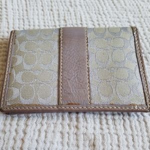 Coach | Bags | Coach Signature Purple Small Compact Wallet | Poshmark